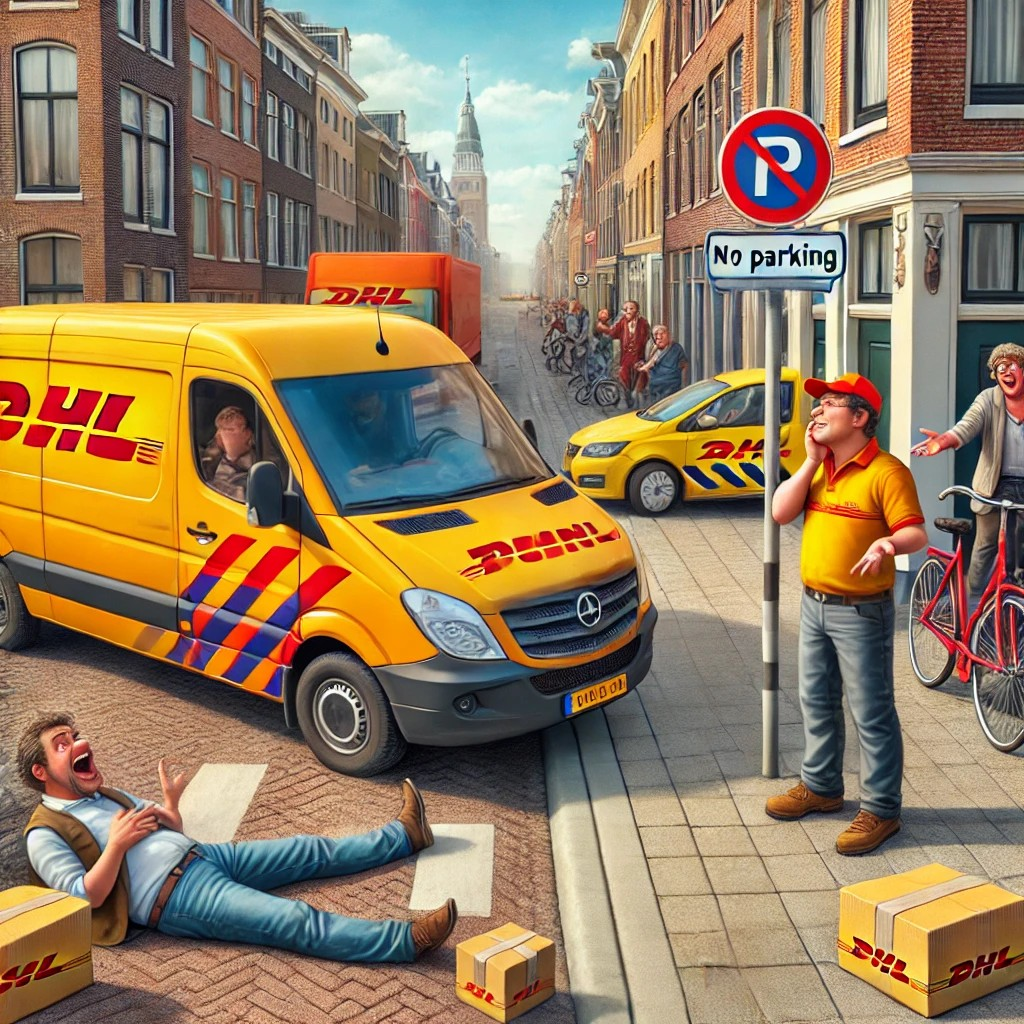 PostNL vs. DHL: bitwa o chodniki w Holandii! » Wiatraczek